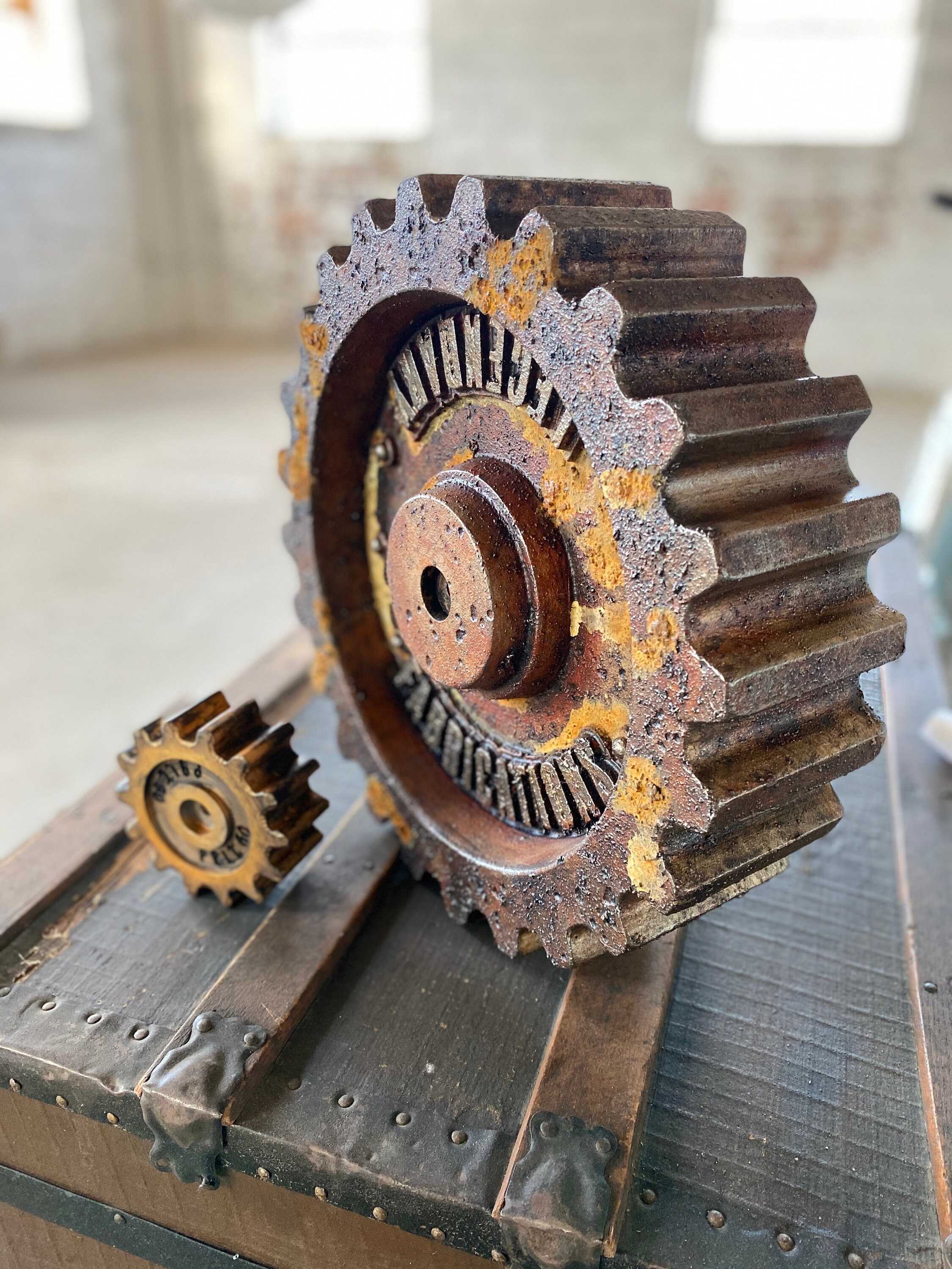 Steampunk Gear, Steampunk Decor, Faux Gear, Industrial Gear, Customized ...