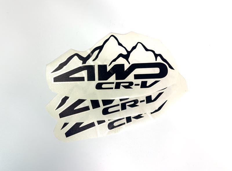 Honda Realtime CR-V Decal, 4WD CR-V Decal, Car Decal, Honda Decal, Car ...