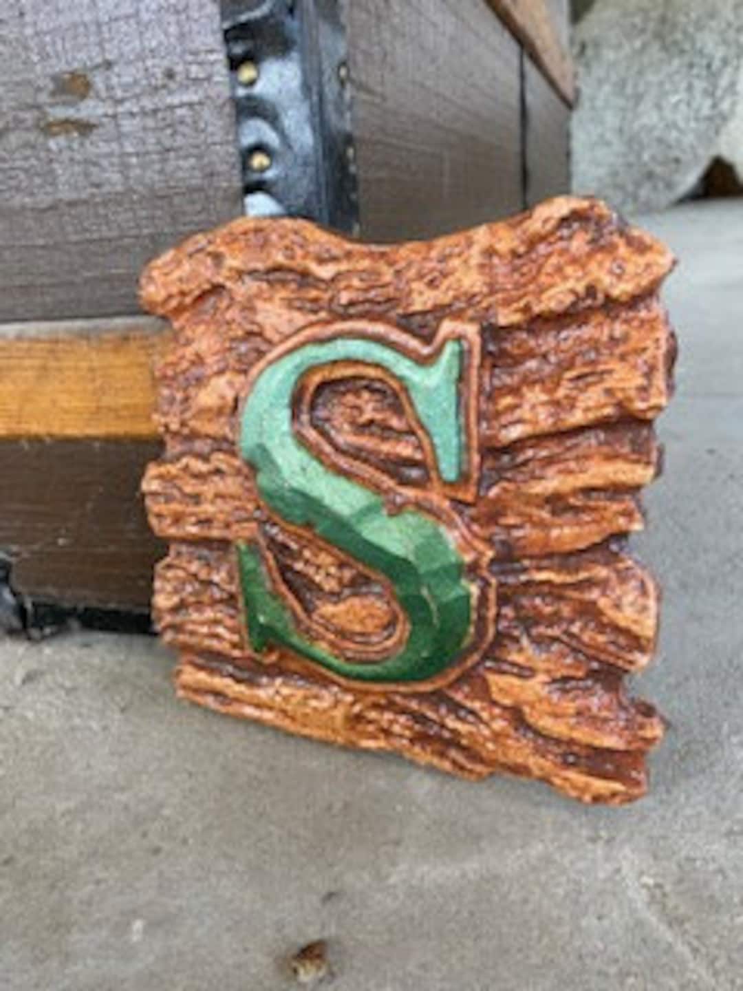 Letter S Plaque, Steampunk Letter S, 3D Letter S Sign, Rustic Letter S ...