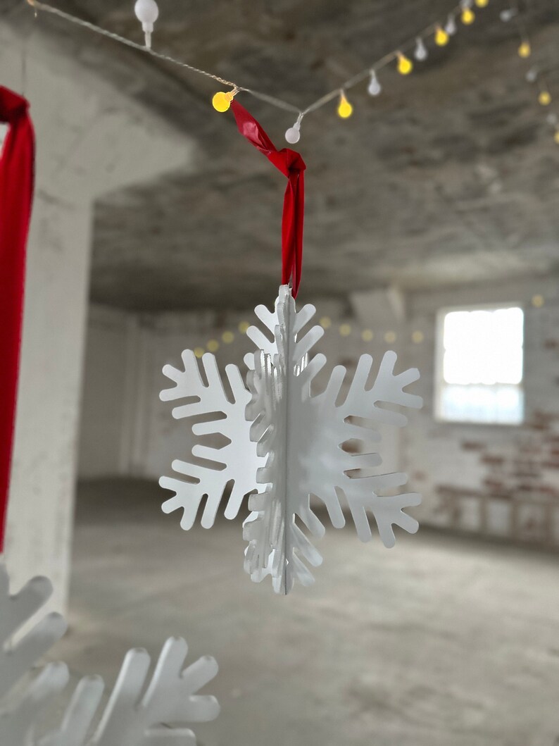 3D Outdoor Snowflakes, Snowflake, PVC Snowflakes, 13" Snowflake, 3D ...