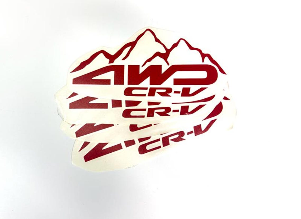 Honda Realtime CR-V Decal Set: 4WD Car Accessory Stickers - Etsy