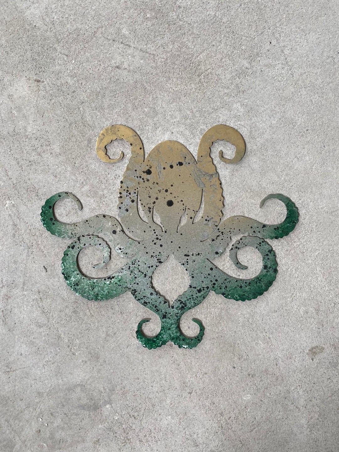 Steampunk Octopus, Metal Octopus, Steel Octopus Sign, Octopus Sign ...