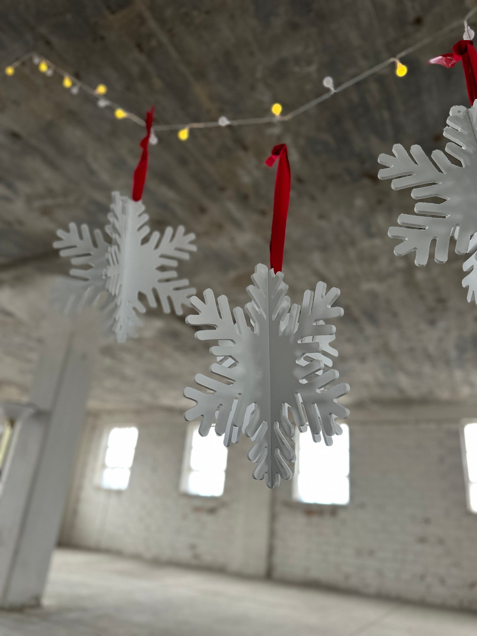 3D Outdoor Snowflakes, Snowflake, PVC Snowflakes, 13" Snowflake, 3D ...