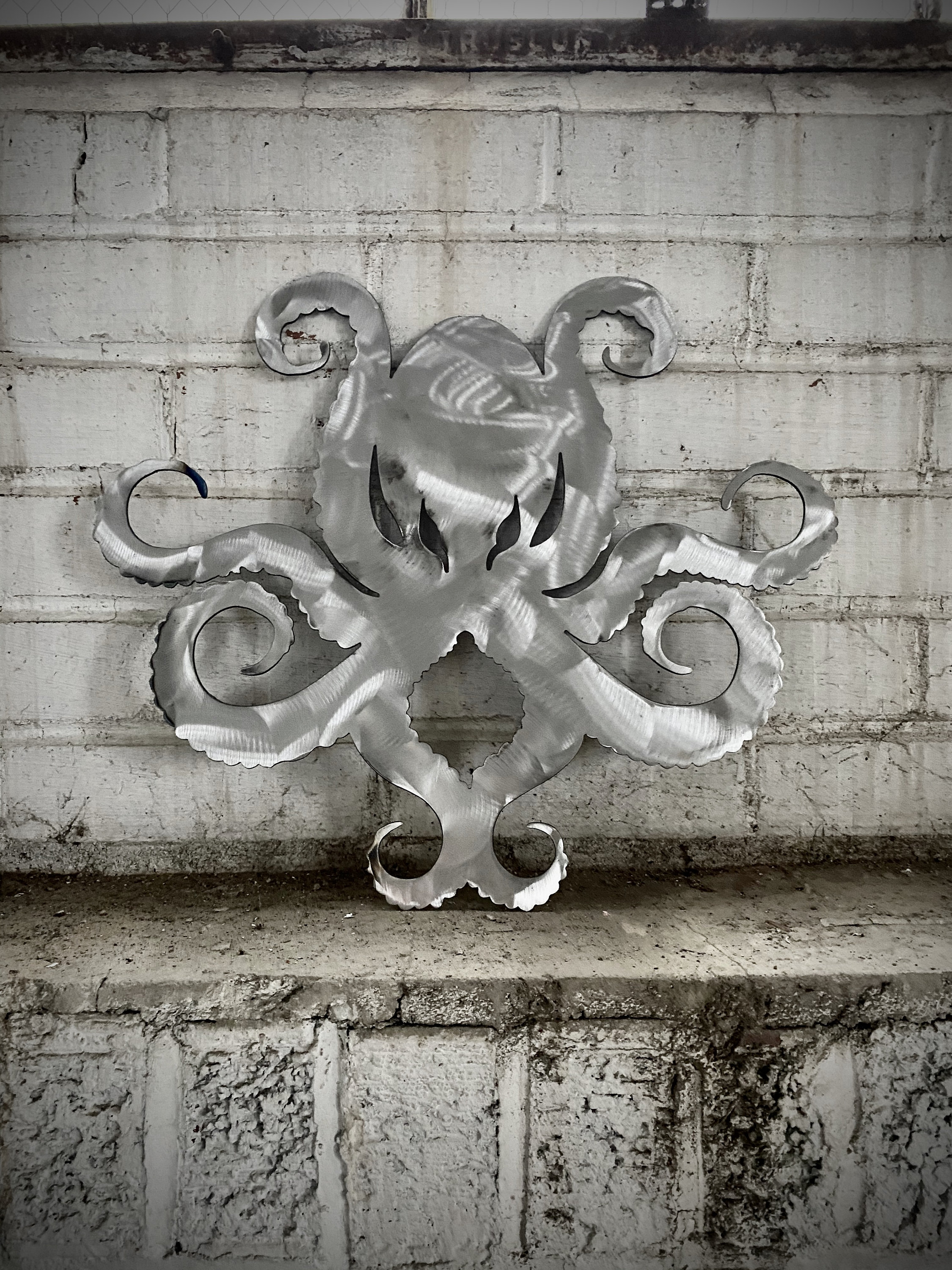 Steel Octopus Sign Octopus Sign Metal Octopus Steampunk - Etsy