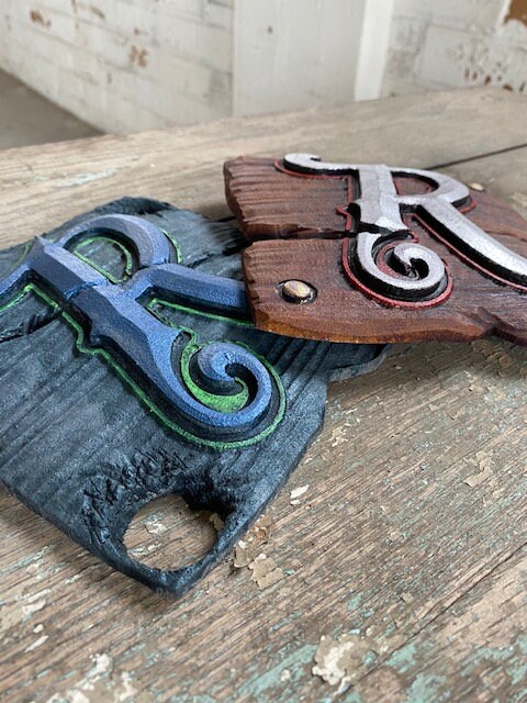 3D Steampunk Letter Sign: Hand-painted Rustic Wall Art - Etsy