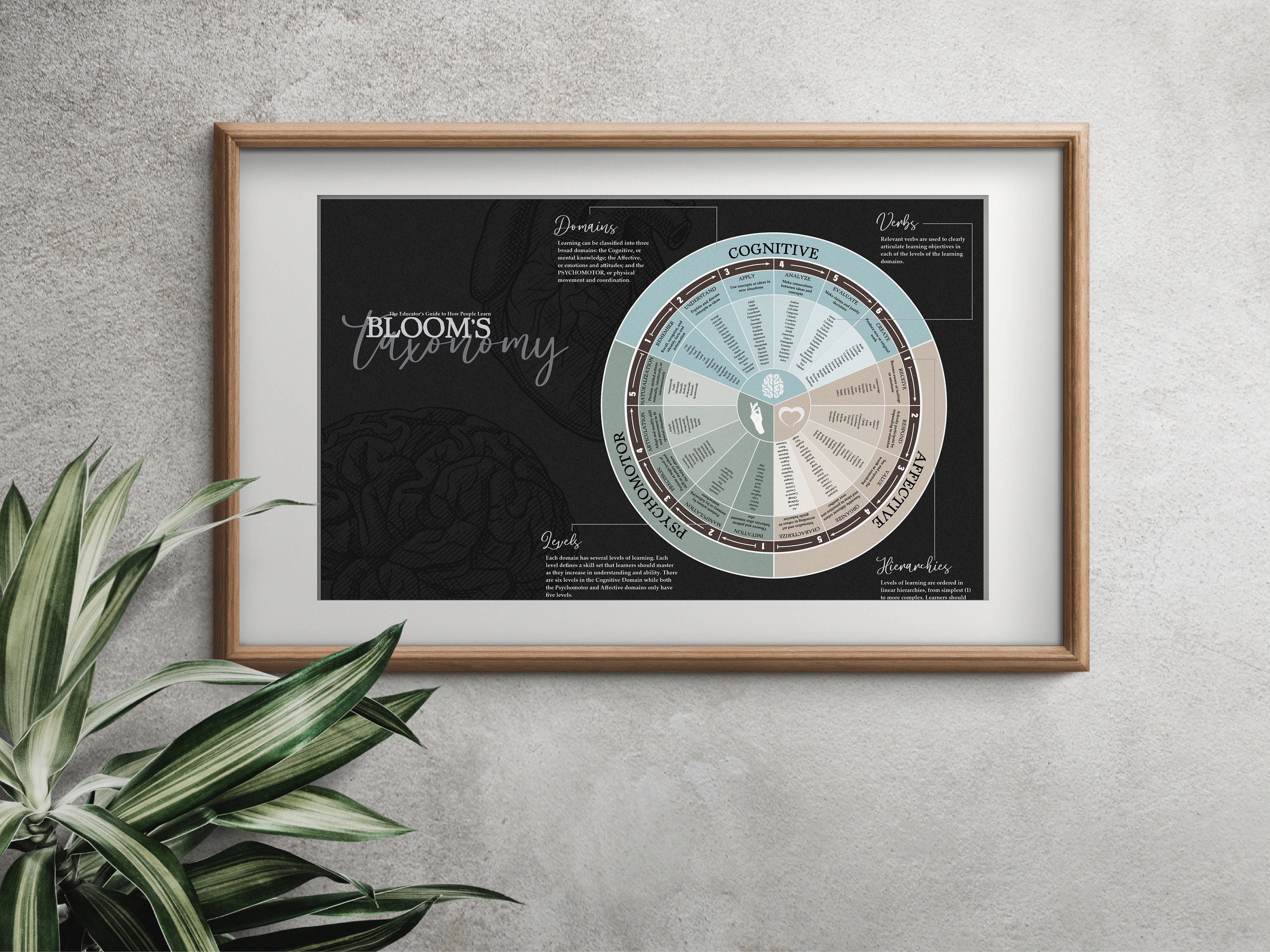 Bloom's Taxonomy Digital Poster (file) - Multiple Sizes - Etsy