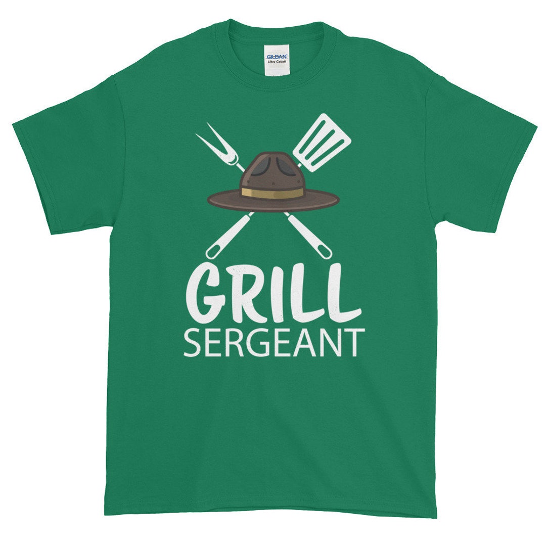 Tactical Grill Sergeant BBQ Short-sleeve T-shirt - Perfect for Military and Grilling Enthusiasts ...