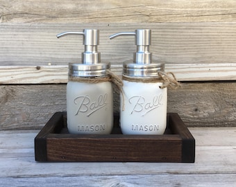 Rustic Farmhouse Decor Soap Dispenser With Rusty Lid - Etsy