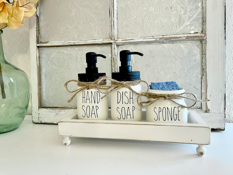 Farmhouse Kitchen Decor Dunn Style Dish Soap Dispenser, Hand Soap ...