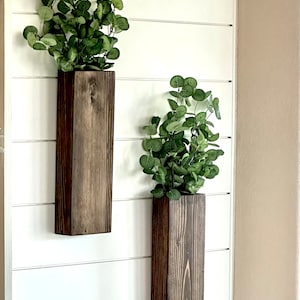 Farmhouse Wood Sconce Set or Single Rustic Wood Sconce Wall Decor, Wall ...