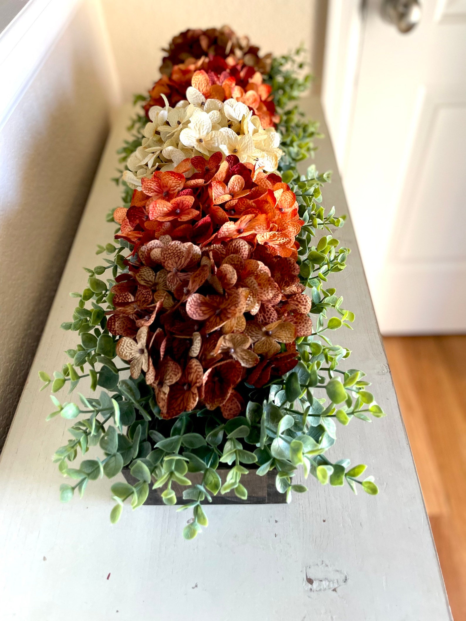 Fall Floral Arrangement, Rustic Farmhouse Fall Table Decor, Mantle ...