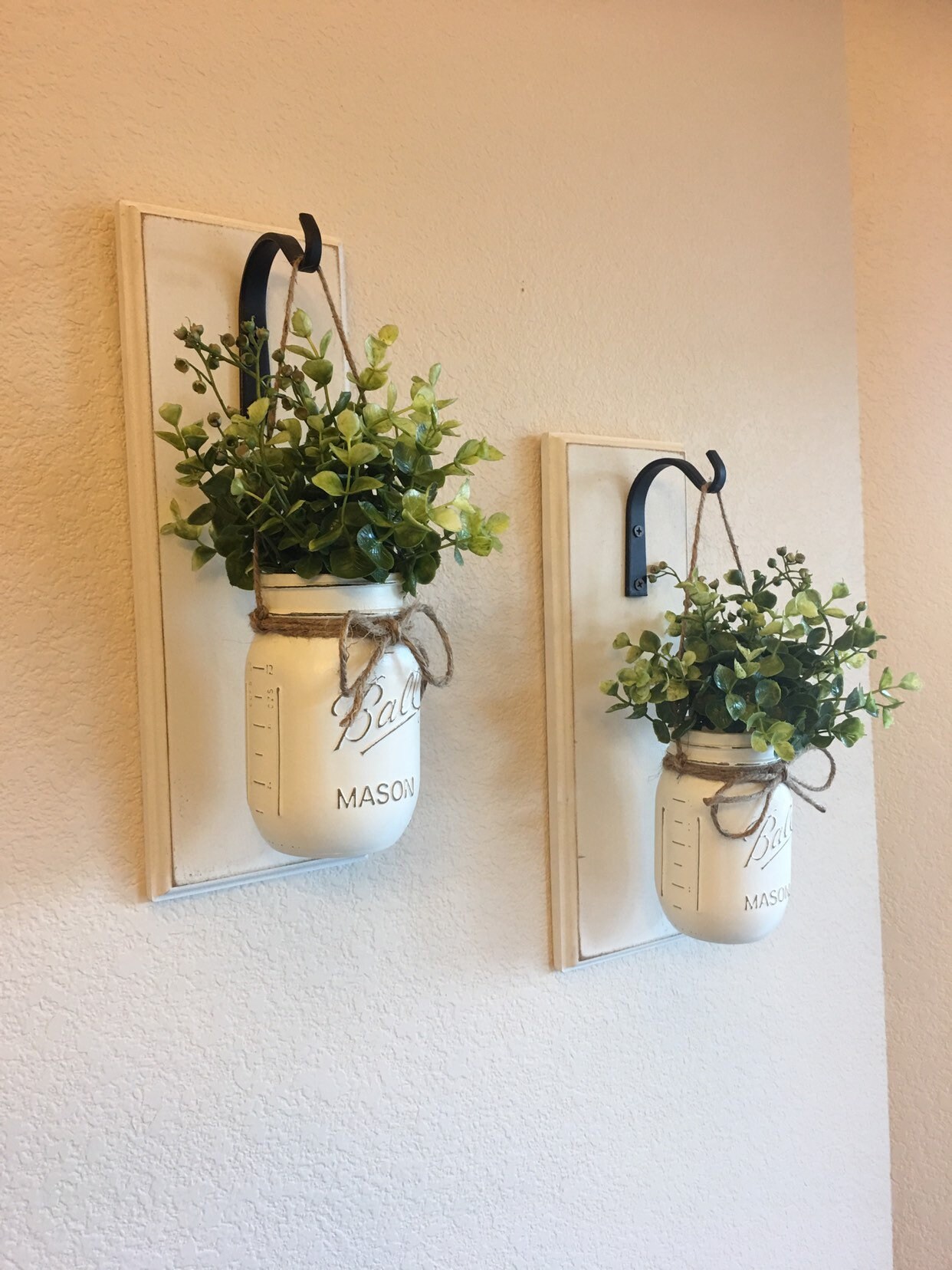Hanging Planter Sconces Wall Decorations, Boho Beach Country Wall Decor ...