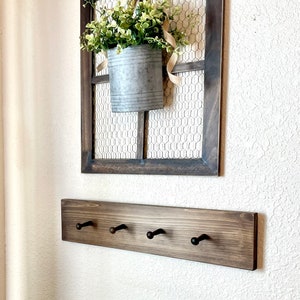 Window Frame Chicken Wire Decor Farmhouse Wall Decor - Etsy