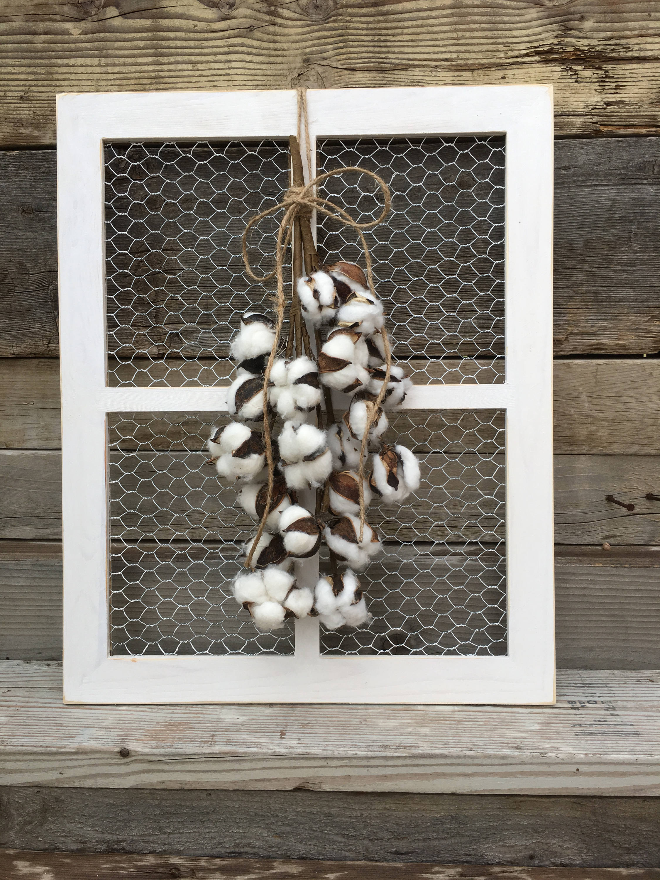 Chicken Wire Window Frame, Chicken Wire Decor, Farmhouse Wall Decor ...