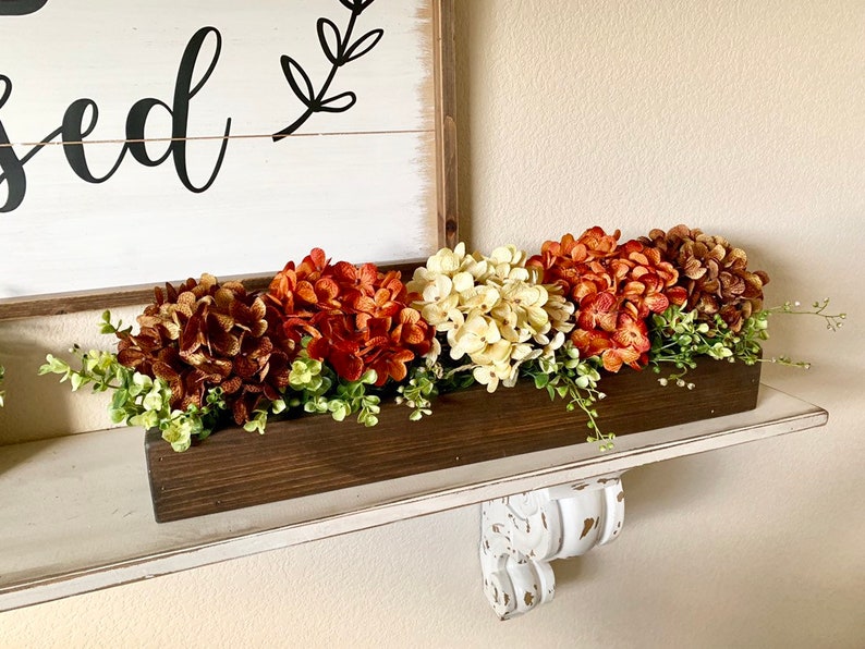 Fall Floral Arrangement Rustic Farmhouse Fall Table Decor | Etsy