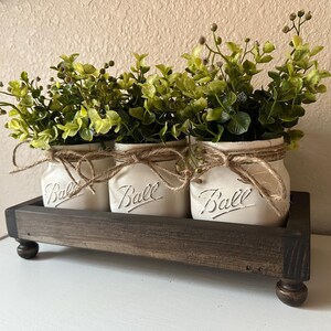 Home Decor Farmhouse Riser Tray, Rustic Tray With Legs, Table Tray ...