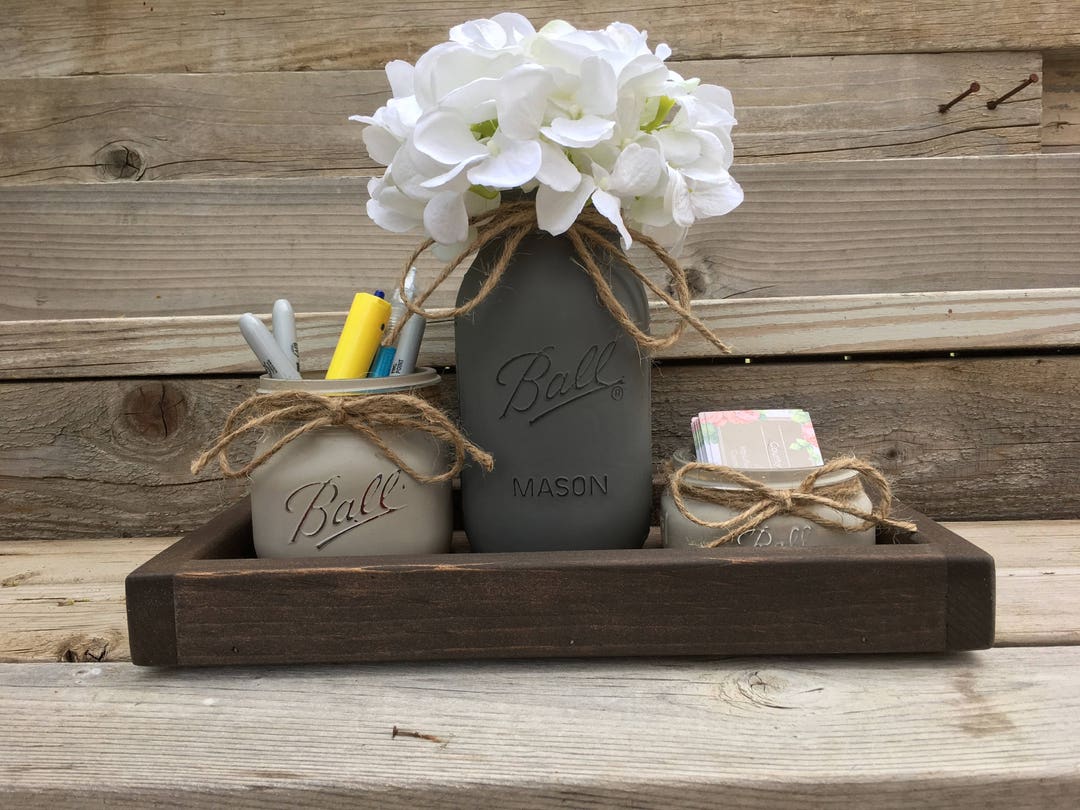 Office Decor, New Job Gift, Rustic Office Desk Accessories, Office ...