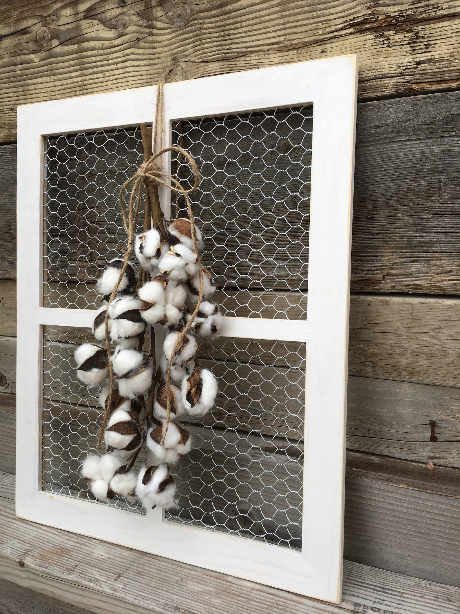 Chicken Wire Window Frame, Chicken Wire Decor, Farmhouse Wall Decor ...