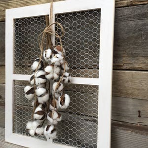 Chicken Wire Window Frame, Chicken Wire Decor, Farmhouse Wall Decor ...
