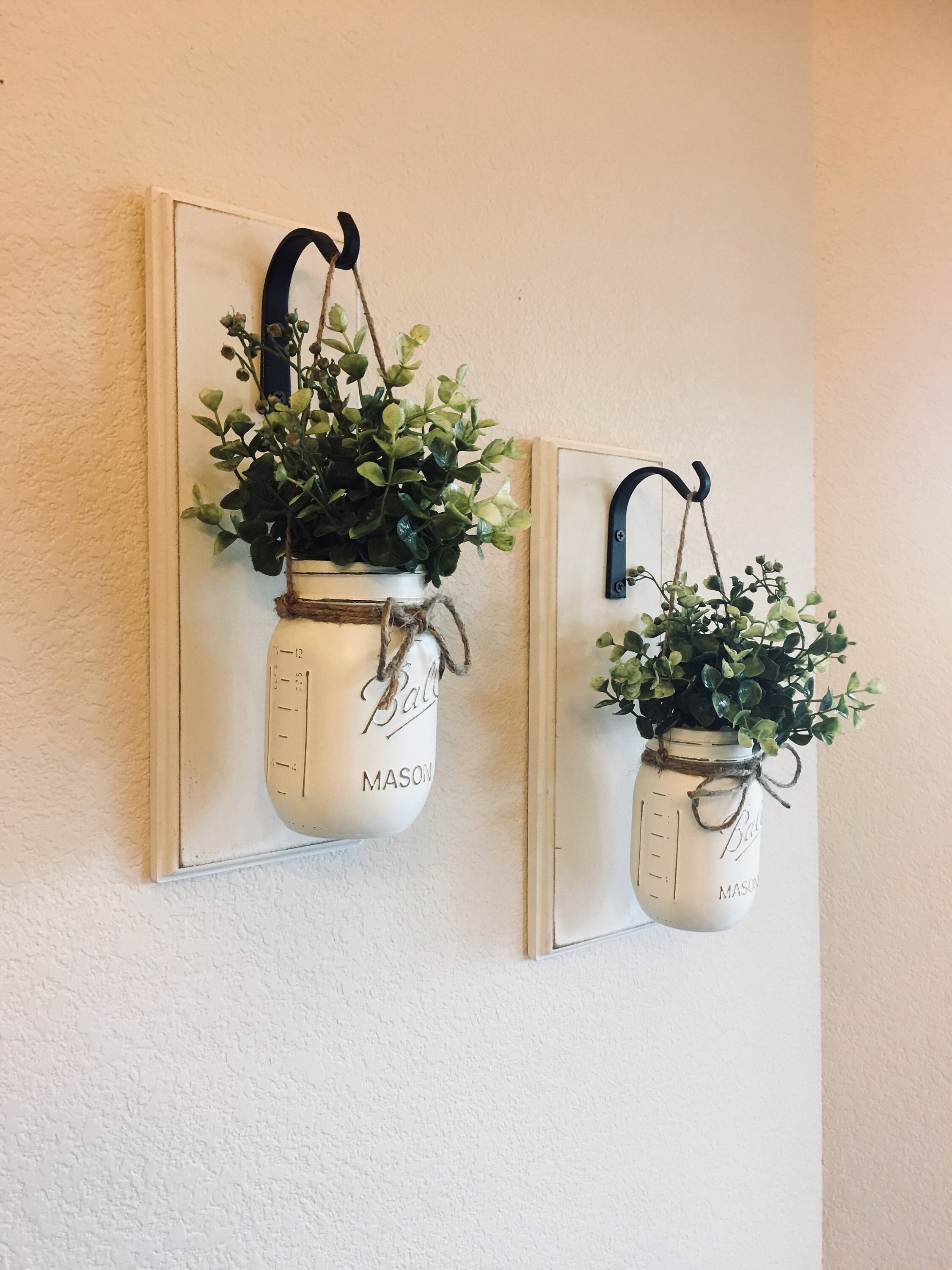 Hanging Planter Sconces Wall Decorations, Boho Beach Country Wall Decor ...