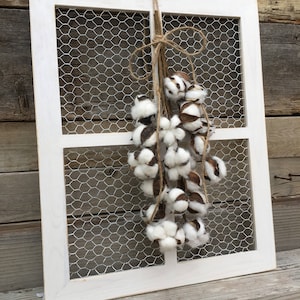 Window Frame, Chicken Wire Decor, Farmhouse Wall Decor, Country Chic ...