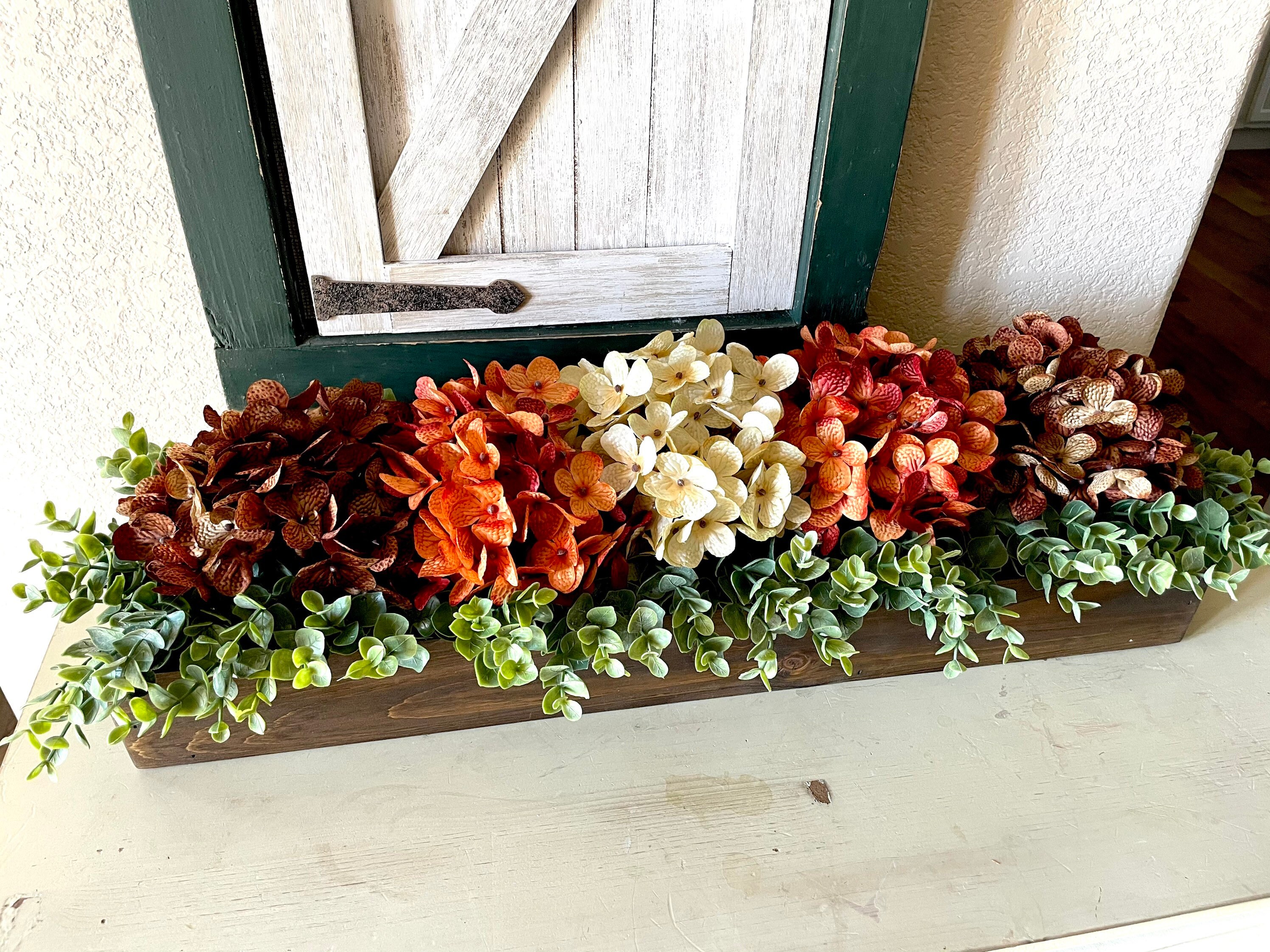 Fall Floral Arrangement Rustic Farmhouse Fall Table Decor | Etsy