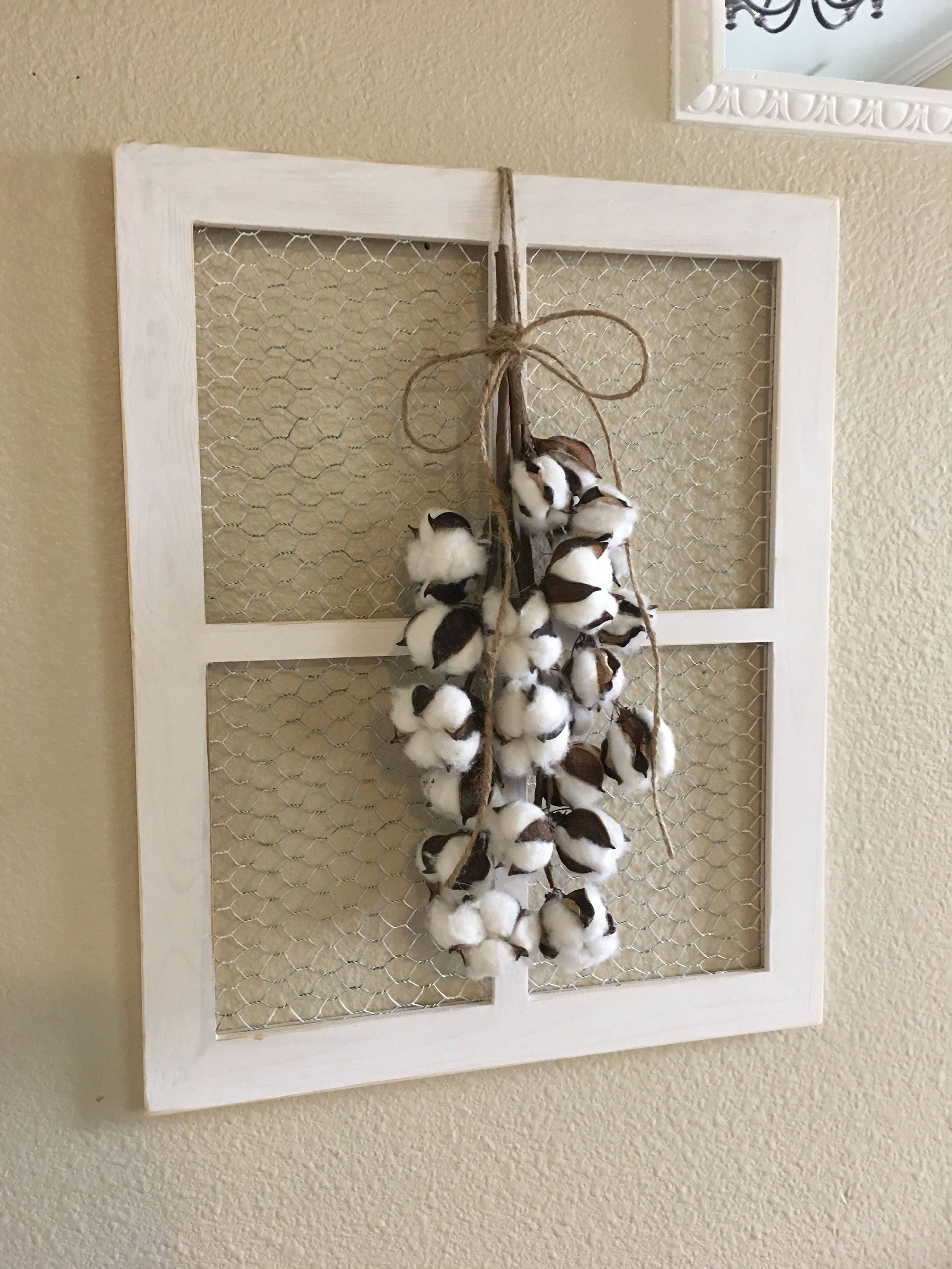 Chicken Wire Window Frame Chicken Wire Decor Farmhouse Wall | Etsy