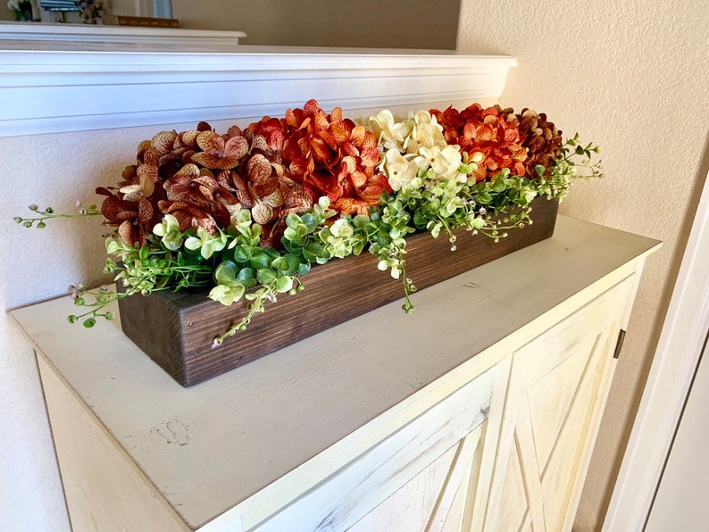 Fall Floral Arrangement Rustic Farmhouse Fall Table Decor | Etsy