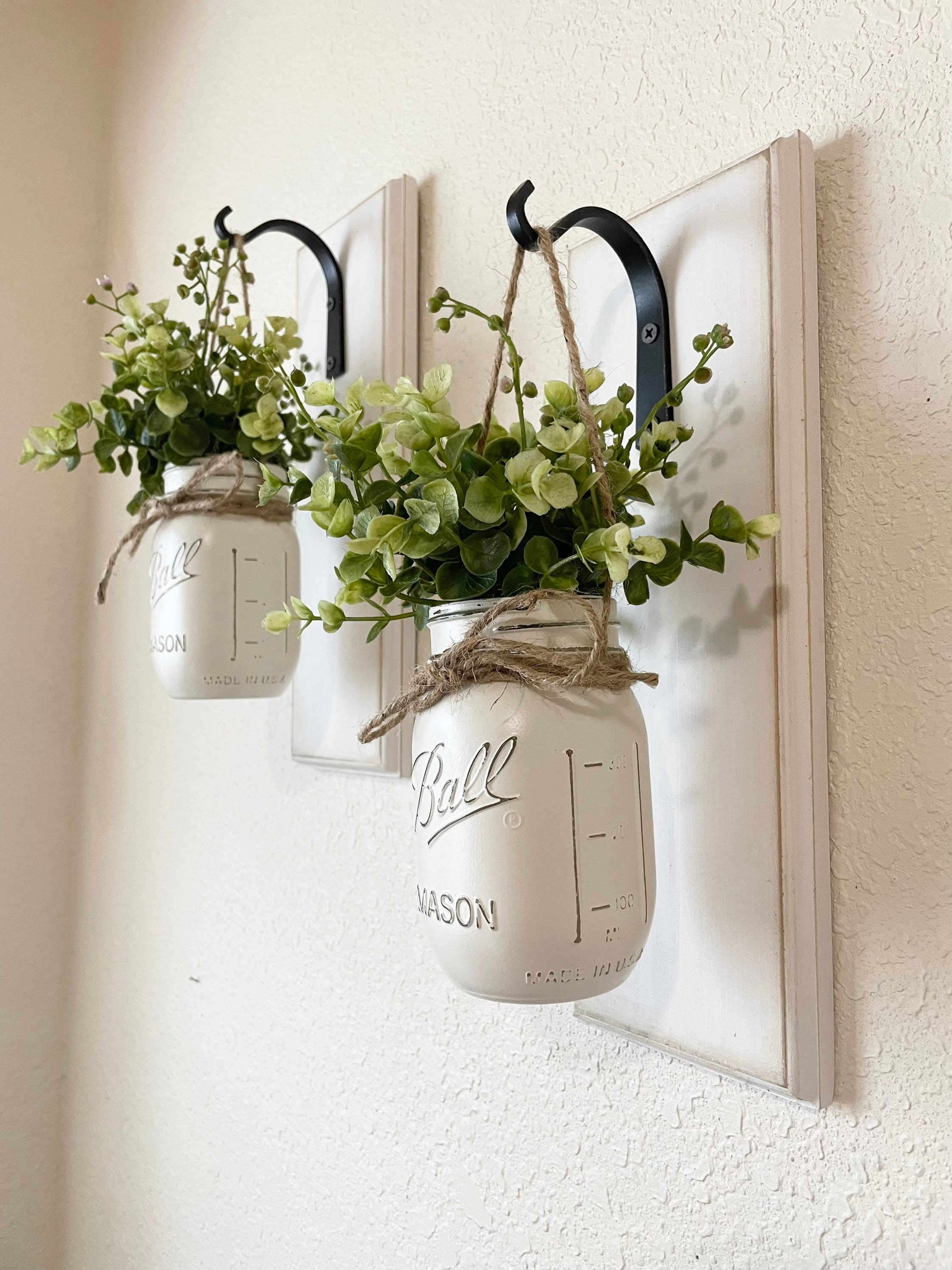 Hanging Planter Sconces Wall Decorations, Boho Beach Country Wall Decor ...