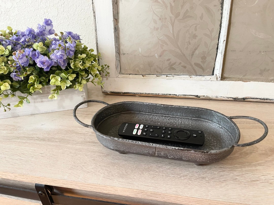Farmhouse Metal Tray, Remote Control Tray, Bathroom Tray, Candle Tray ...