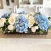 Blue Hydrangea Centerpiece: Farmhouse Floral Box Arrangement - Etsy