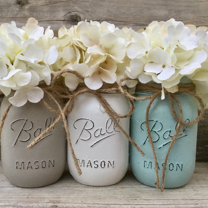 Rustic Mason Jars - Etsy