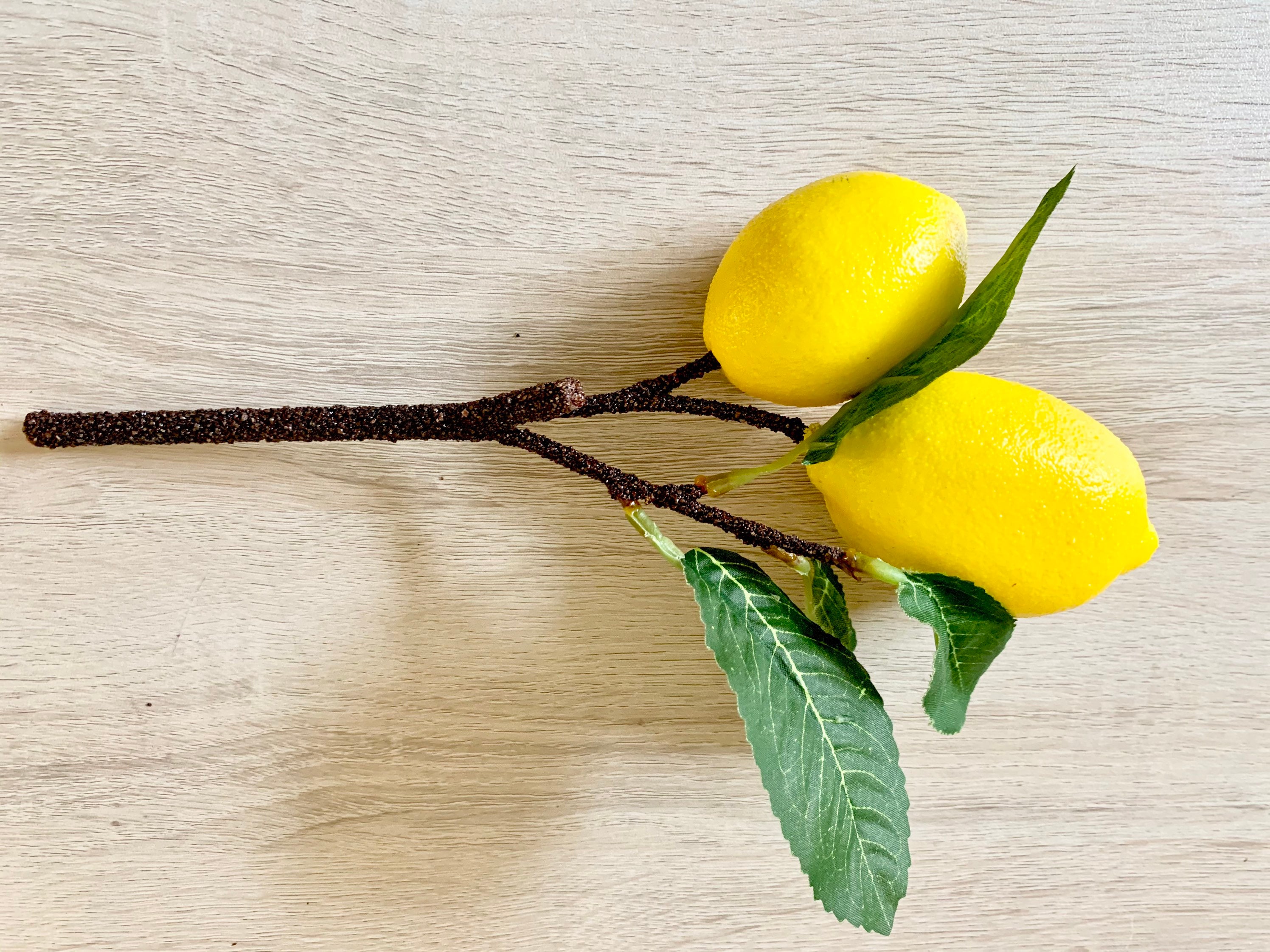 Add on Farmhouse Lemon Floral Spray Lemon Decor Faux Lemon - Etsy