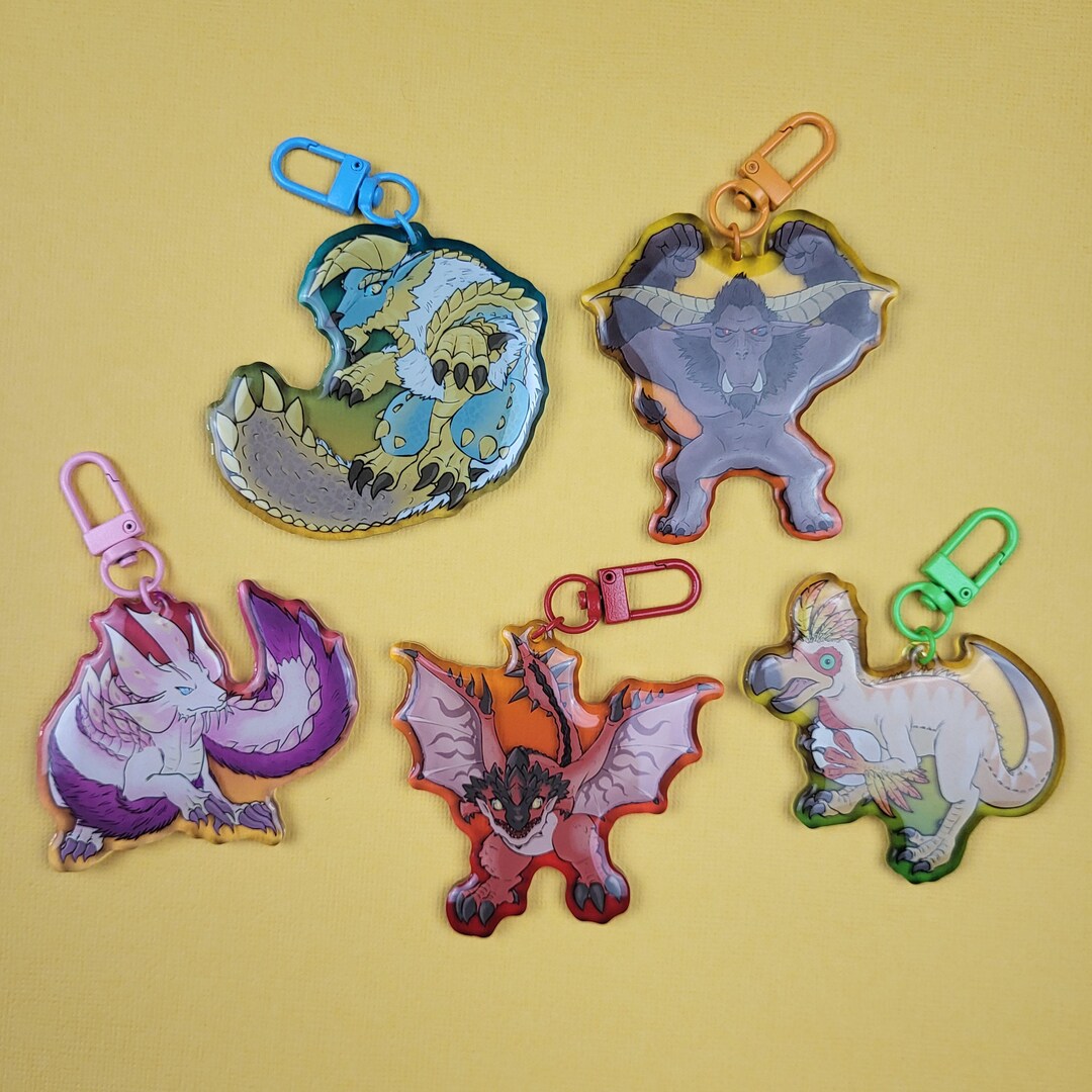 Monster Hunter Acrylic Charms - Etsy