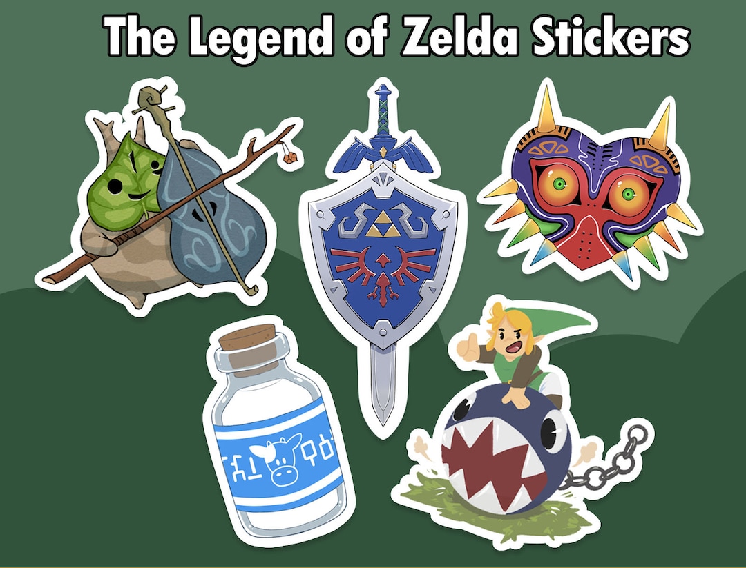 Legend of Zelda Stickers Majoras Mask Master Sword & - Etsy
