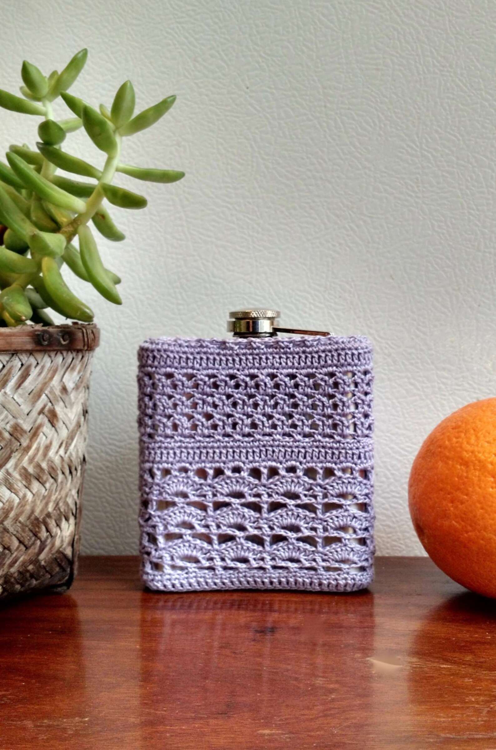 CROCHET PATTERN PDF Instant Download . Summer Fun Crocheted Flask Cozy ...