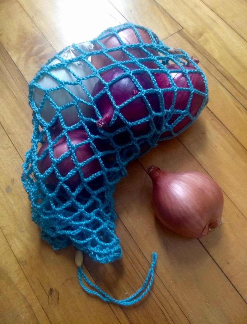 PDF Instant Download . Crocheted Reusable Produce Bag . Crochet Pattern ...