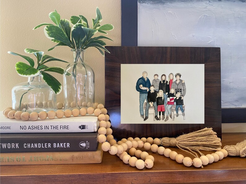 Large Faceless Family Portrait - Etsy