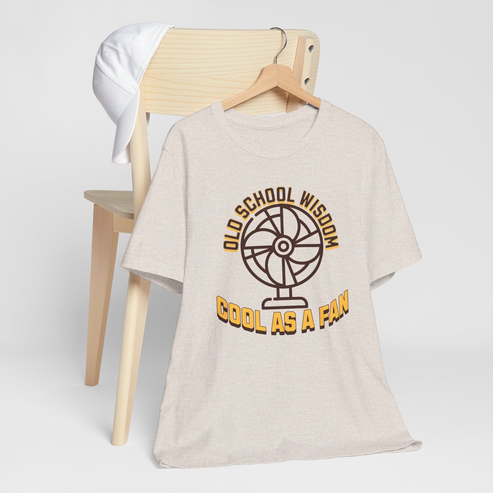 Old School Wisdom Cool as A Fan T-shirt - Etsy