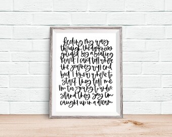 Hand Lettered Print | Etsy