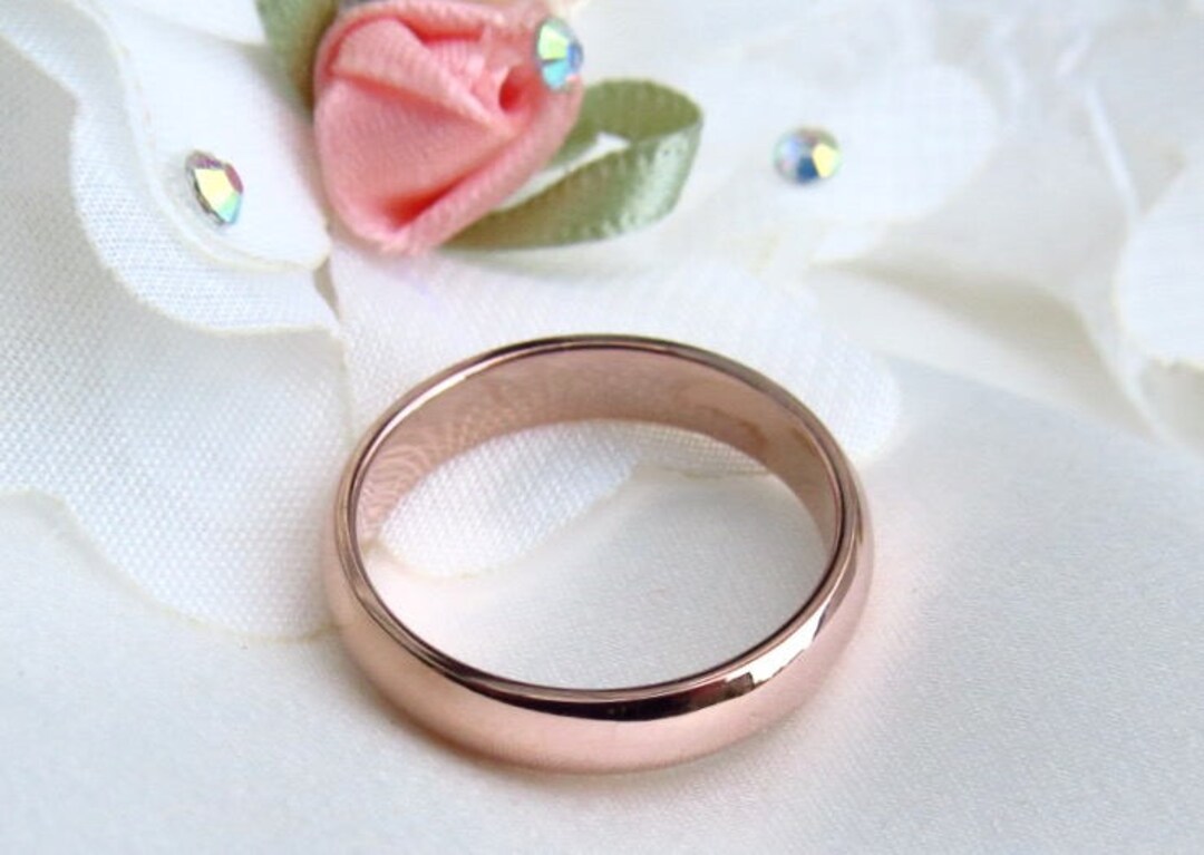 Simple Rose Gold, Silver, or Gold Ring, Rose Gold Stackable Rings ...