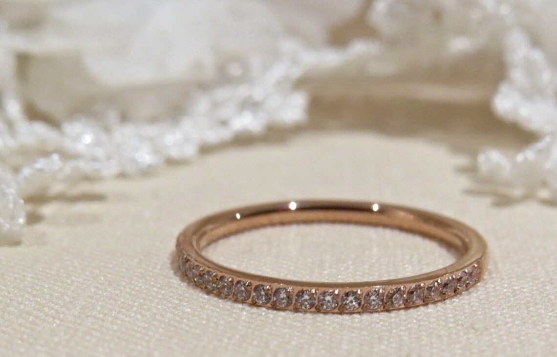 Simple Rose Gold Ring Minimalist Ring 2mm Rose Gold Ring for - Etsy