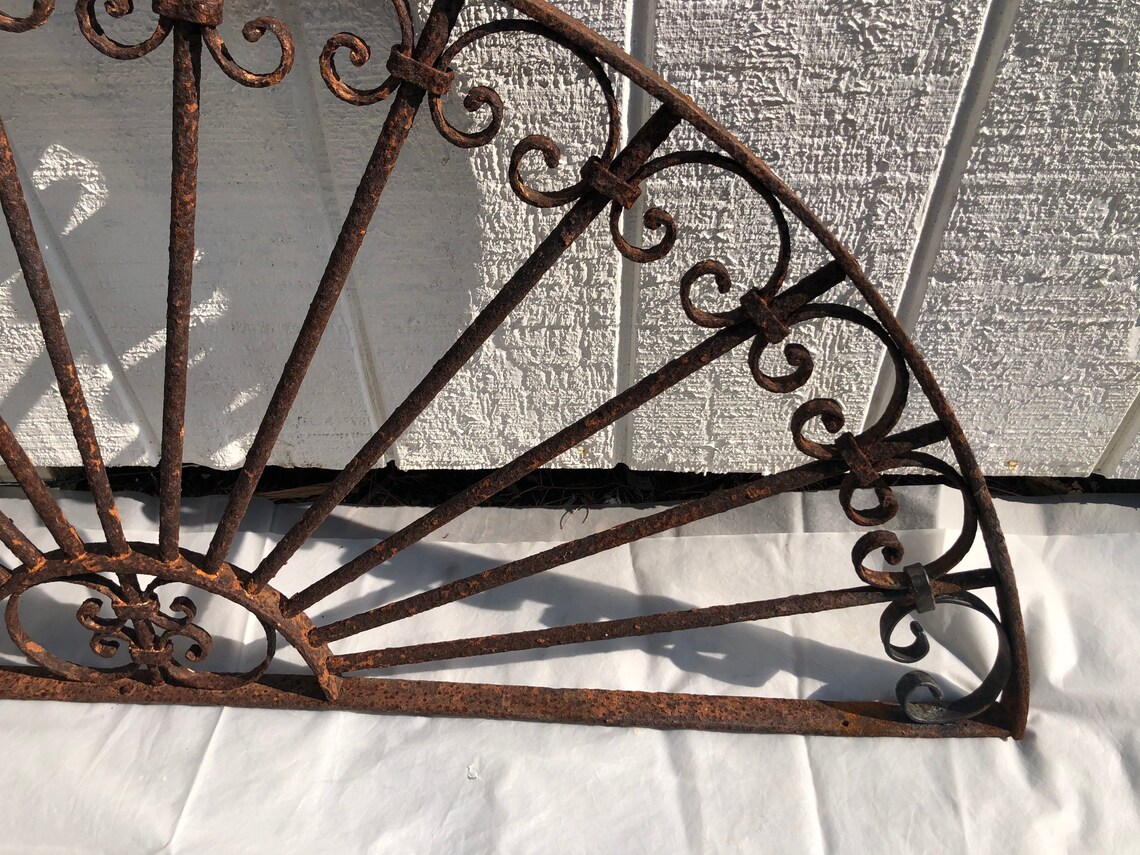 Antique Wrought Iron Decorative Transom or Window Guard - Etsy