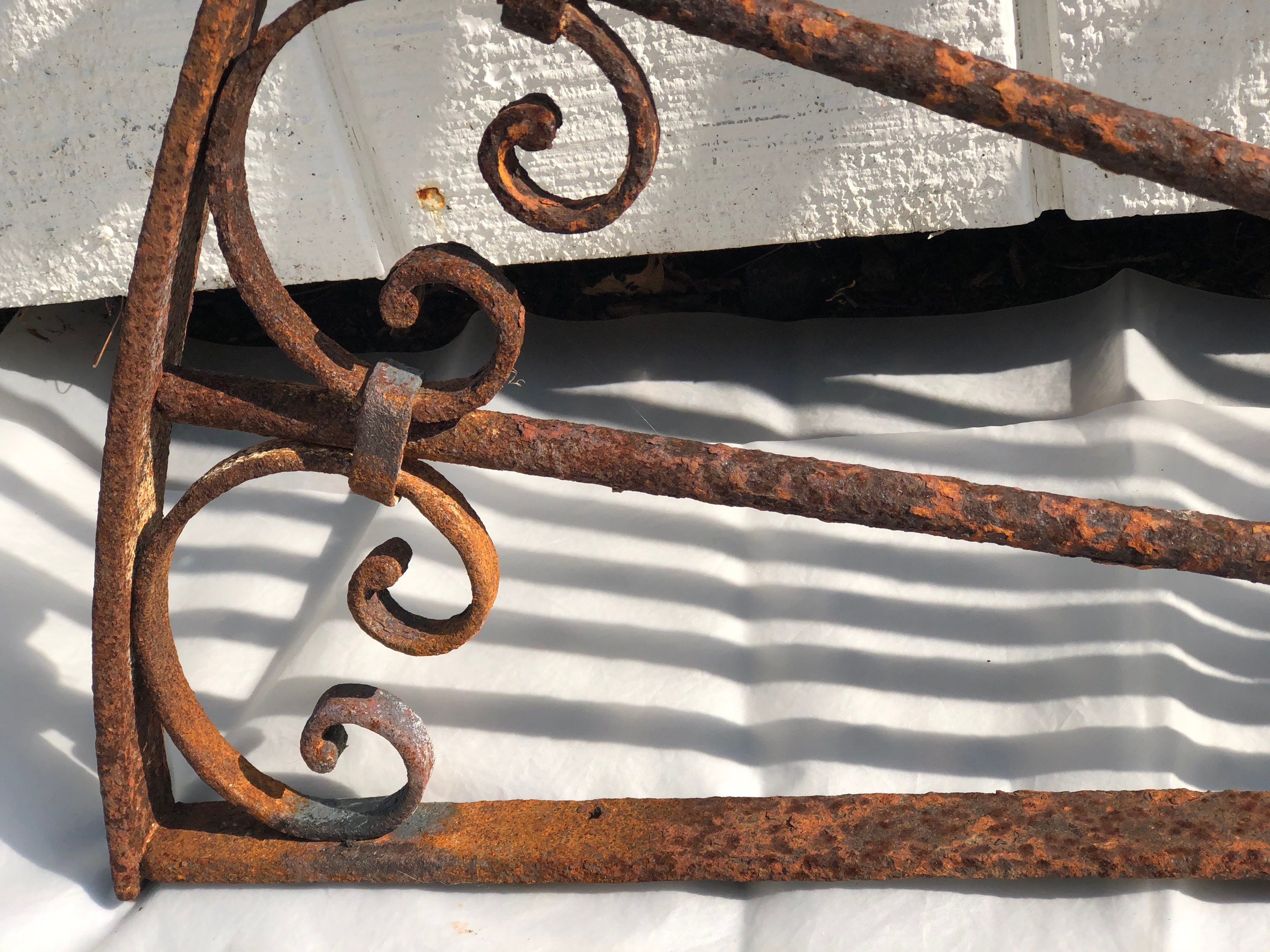 Antique Wrought Iron Decorative Transom or Window Guard - Etsy