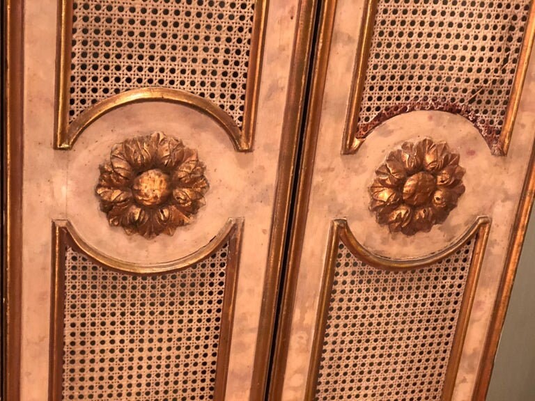 Five-paneled French Gilt Folding Screen - Etsy