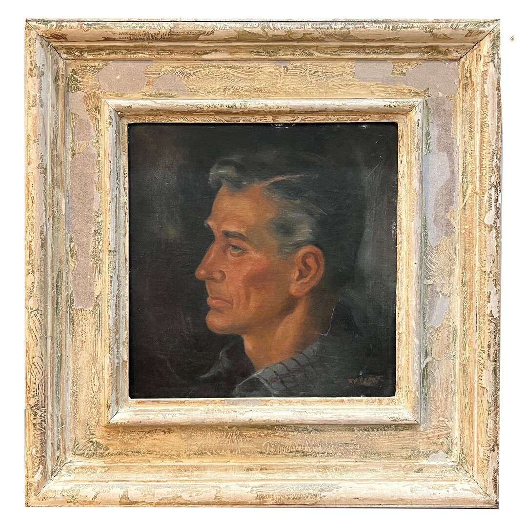 Robert Franklin Gault Signed Portrait of a Male - Etsy