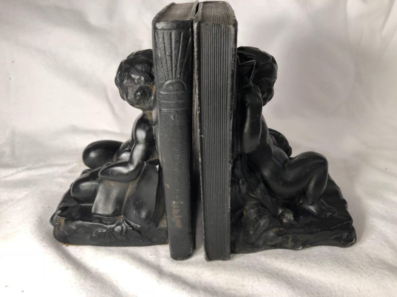 Pair of Cherub Bookends - Etsy