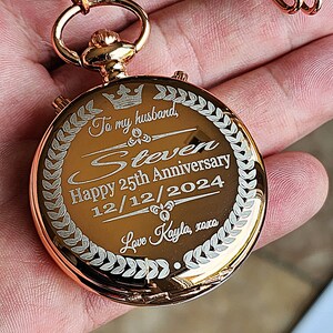 Eternity Chronometric Navigator Pocket Watch, Engraved Gifts for Him ...