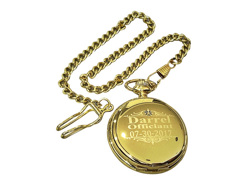 Personalized Pocket Watch - Silver Laser Engraved Pocket Watch - Silver ...
