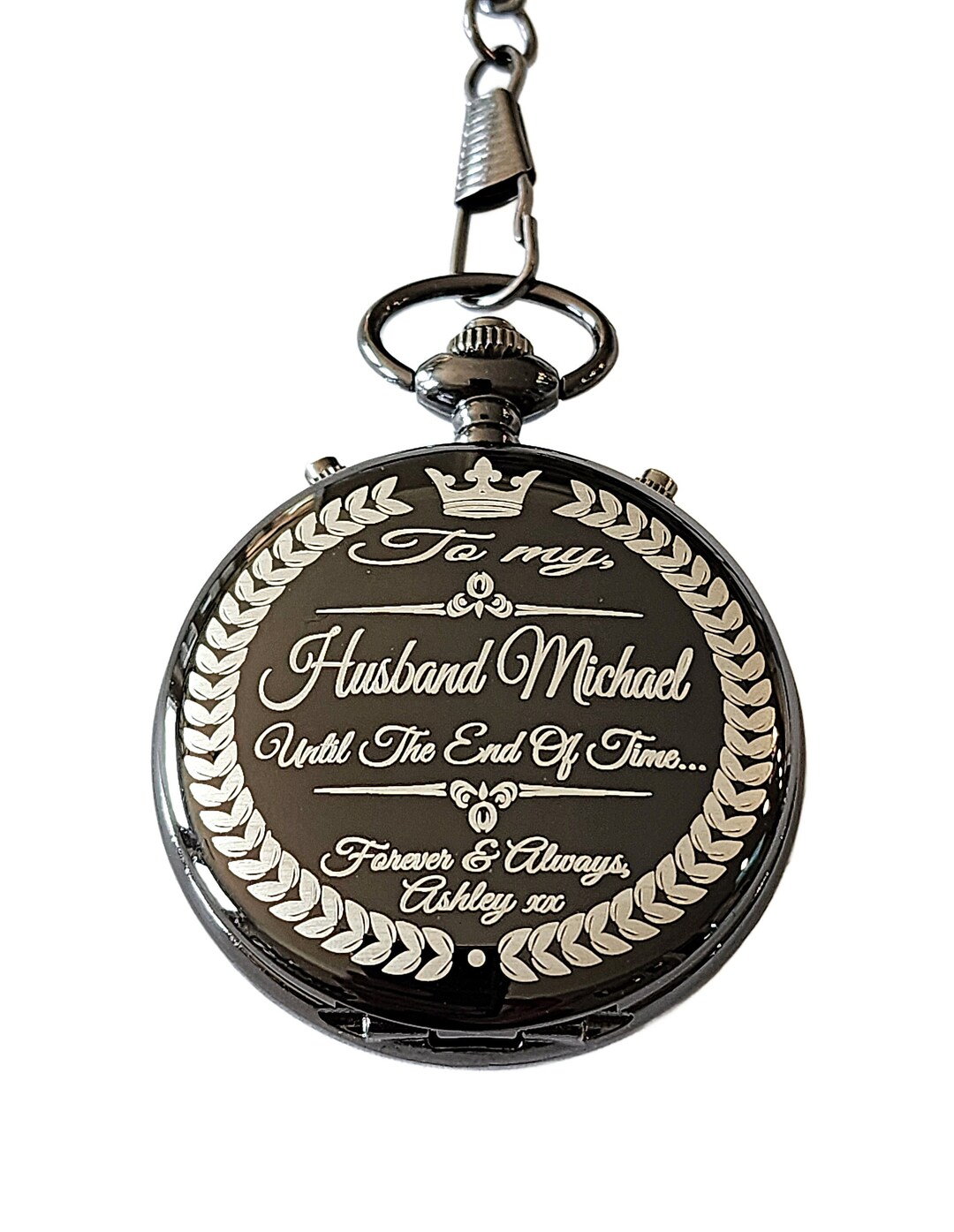 Eternity Chronometric Navigator Engraved Pocket Watch, Personalized ...